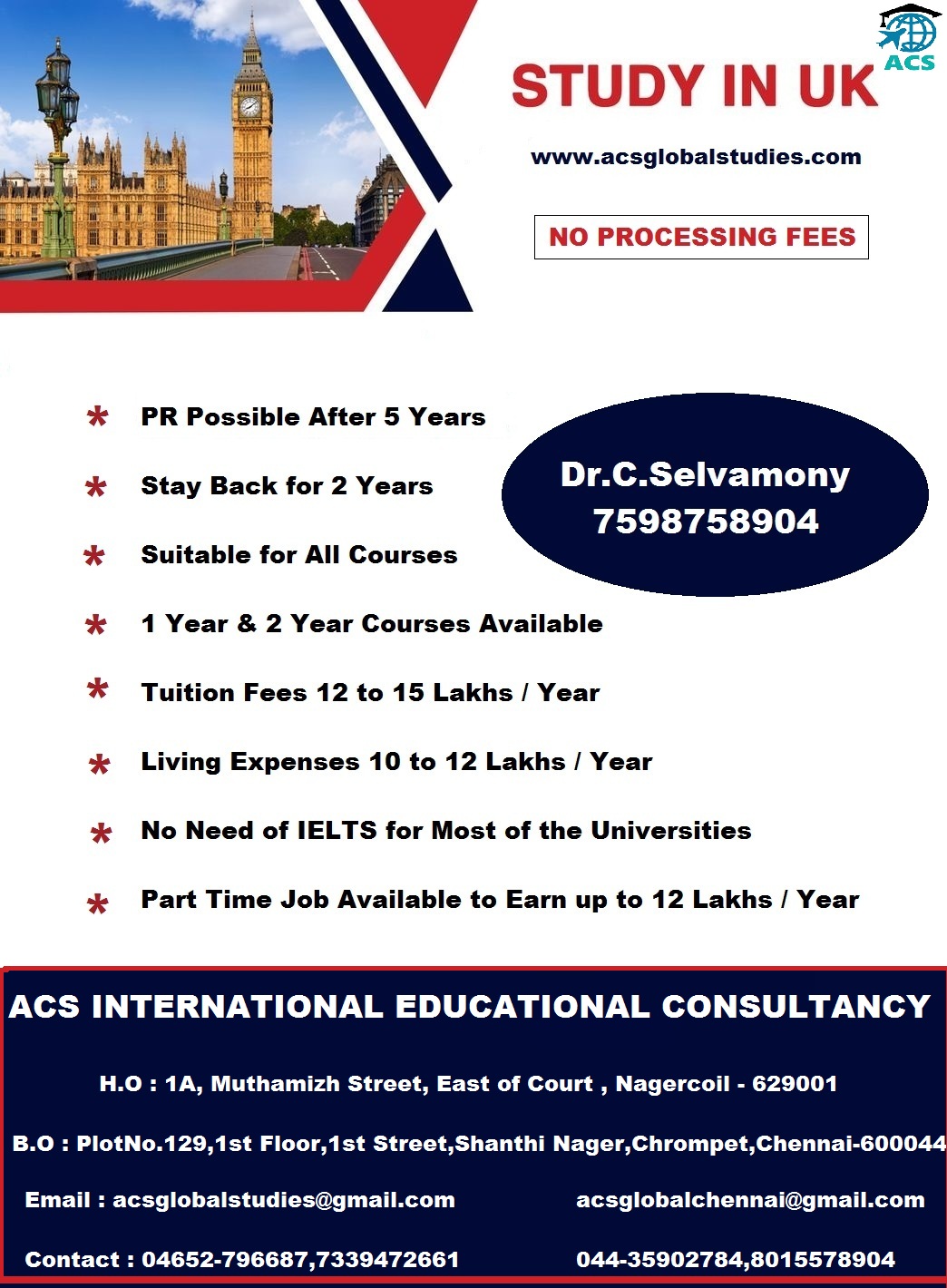 ACS Global Studies | Nagercoil | Chennai